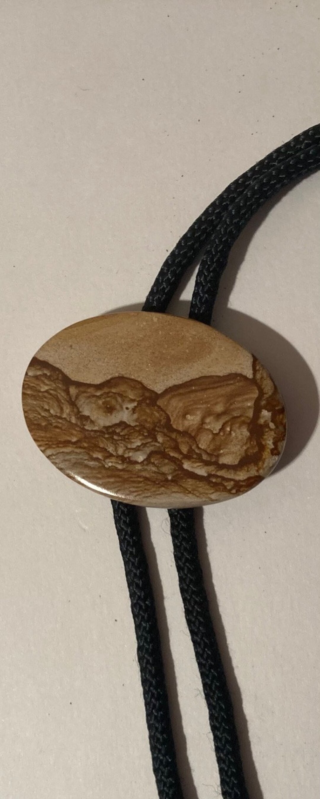 Vintage Metal Bolo Tie, Stone Design, Wild Horse Canyon Monument, Utah ...