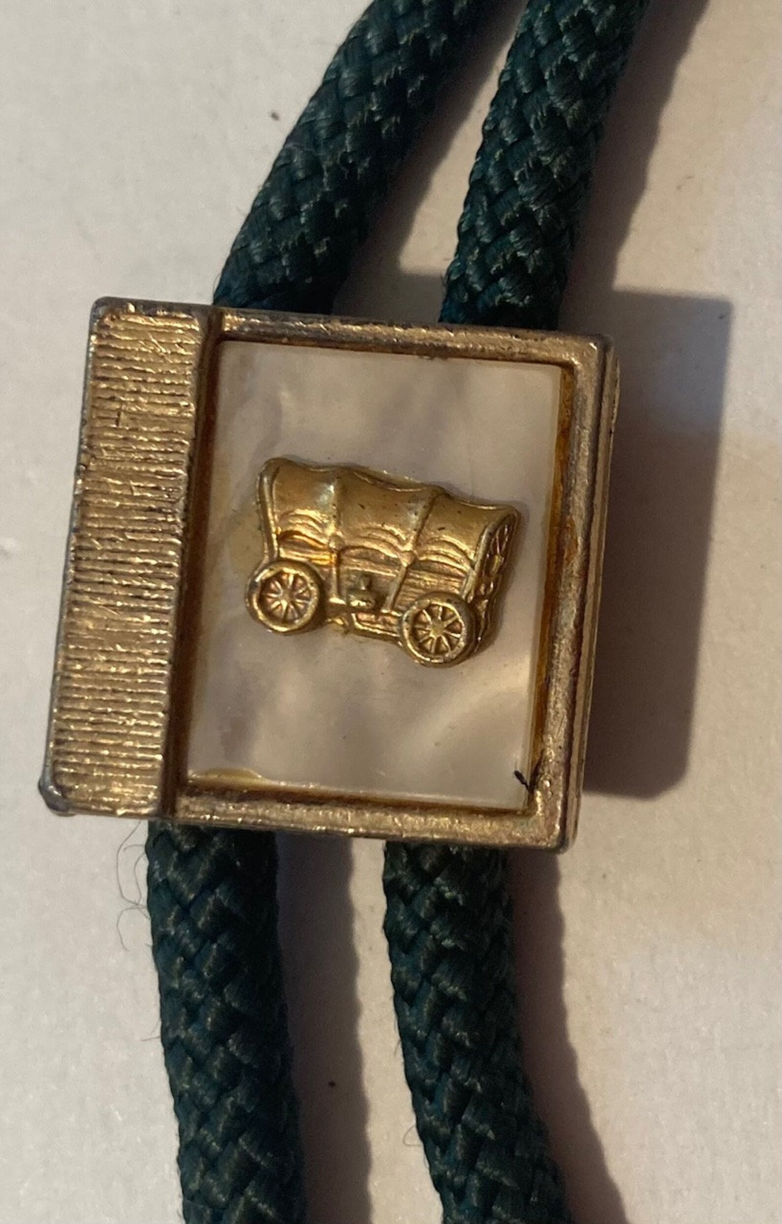 Vintage Metal Bolo Tie Nice Stagecoach Design Wagon Nice - Etsy