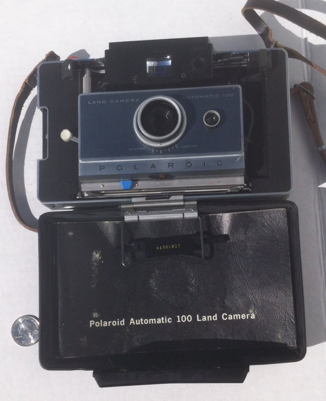 Vintage Polaroid Automatic 100 Land Camera, Manual, Case, Nice Shelf ...