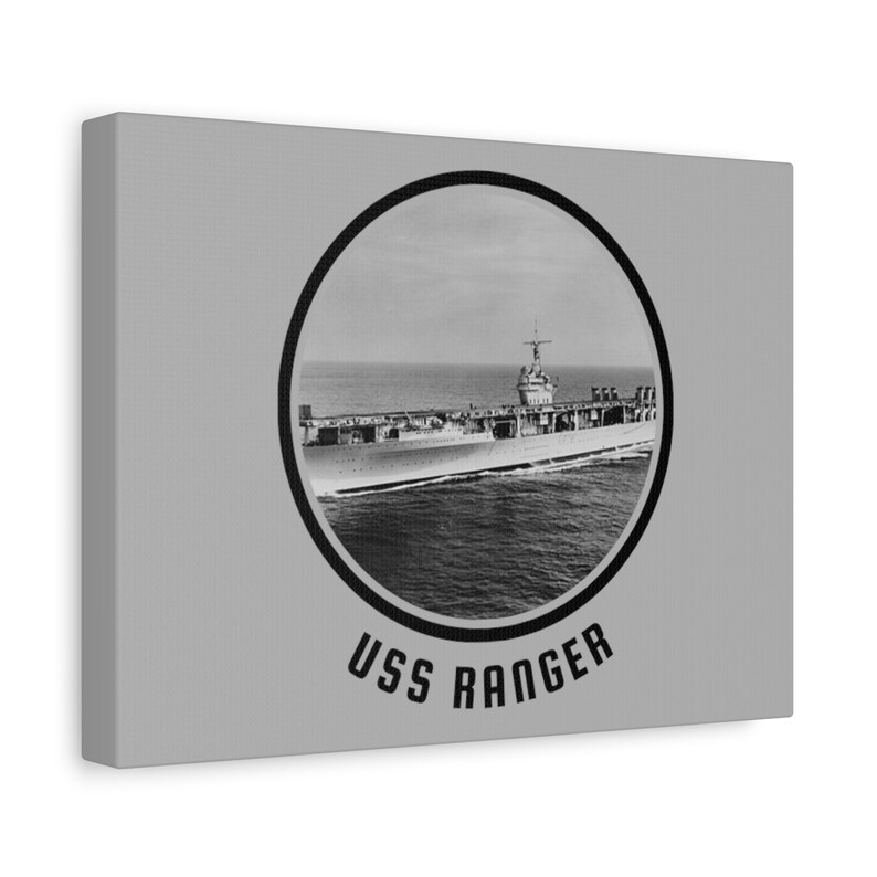USS Ranger CV-4, United States Ship POD Matte Canvas, Stretched, 1.25 ...