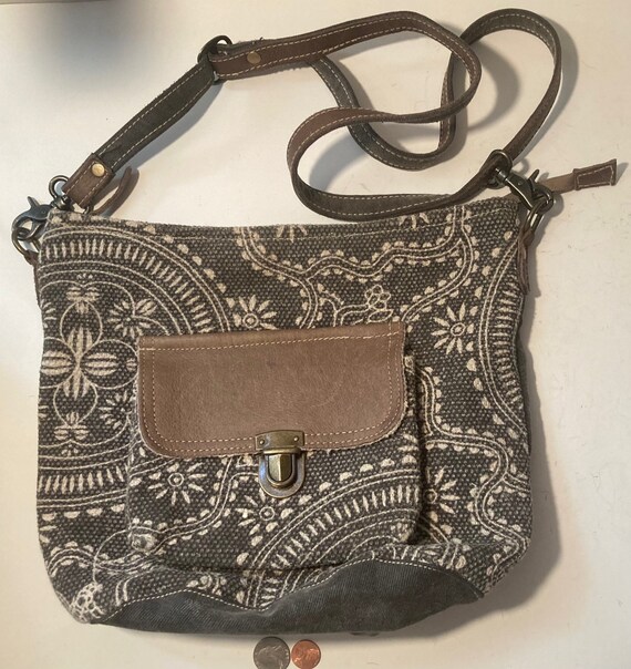 Vintage Bag From Myra, Leather and More, 12 x 10", W… - Gem