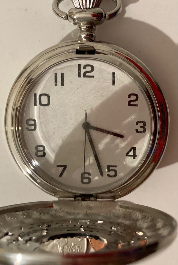 Vintage Metal Pocket Watch, Intricate Design, Clock, … - Gem