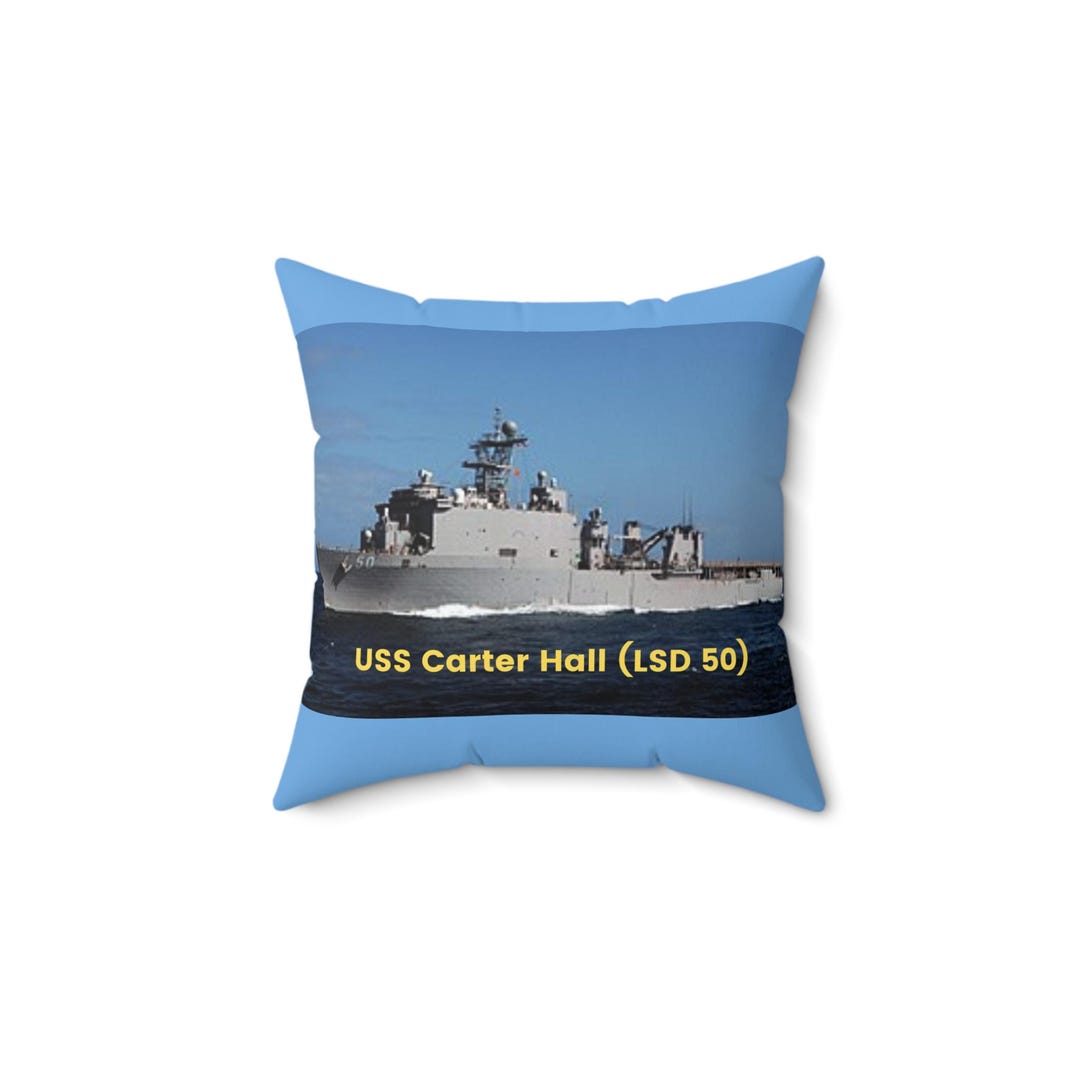 USS Carter Hall (LSD 50) Navy POD Smileandlaughtees Spun Polyester ...