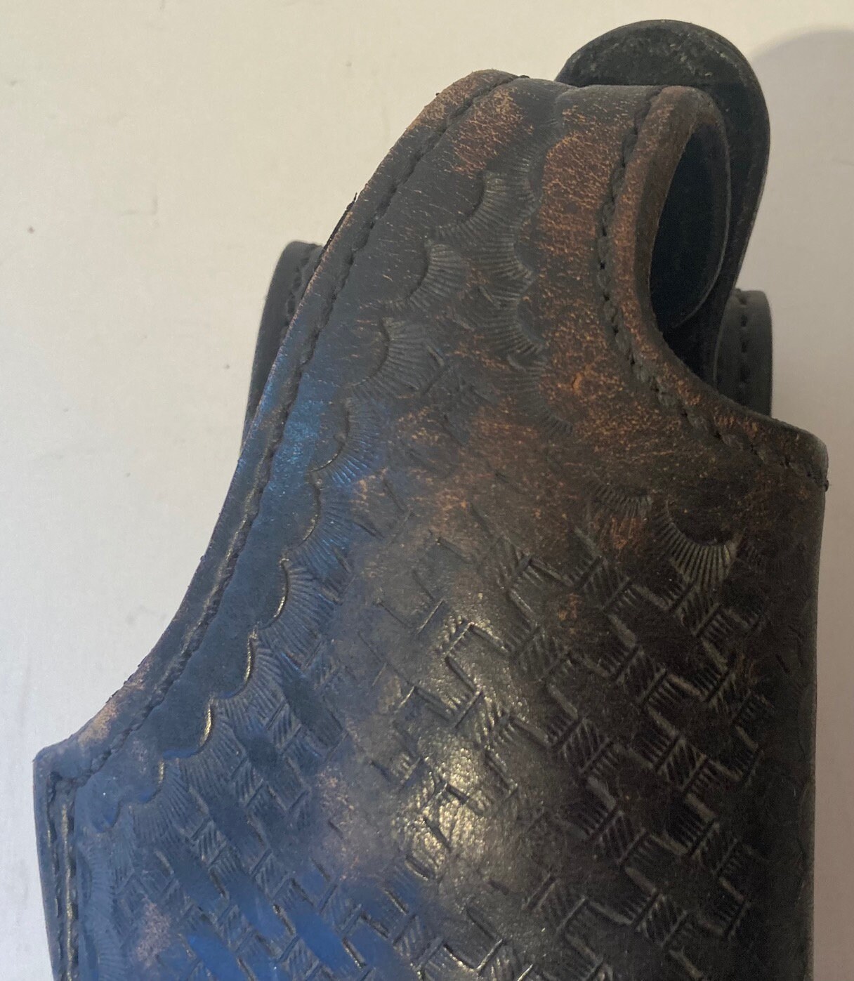 Vintage Leather Gun Holster, Texas Ranger Gun Leather, Thick Leather ...