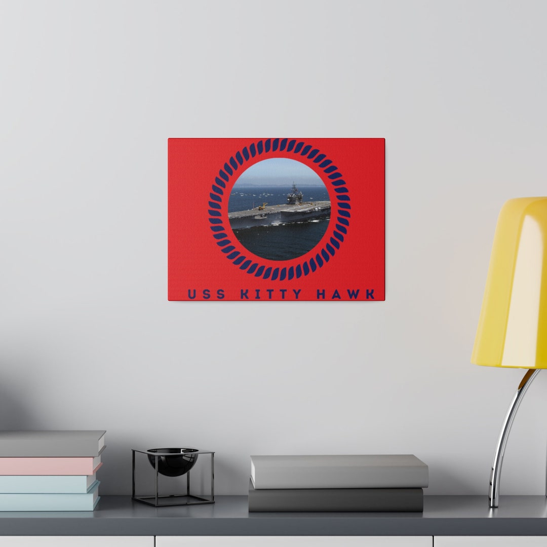 Uss kitty Hawk (cv-63) United States Ships POD Matte Canvas, Stretched ...