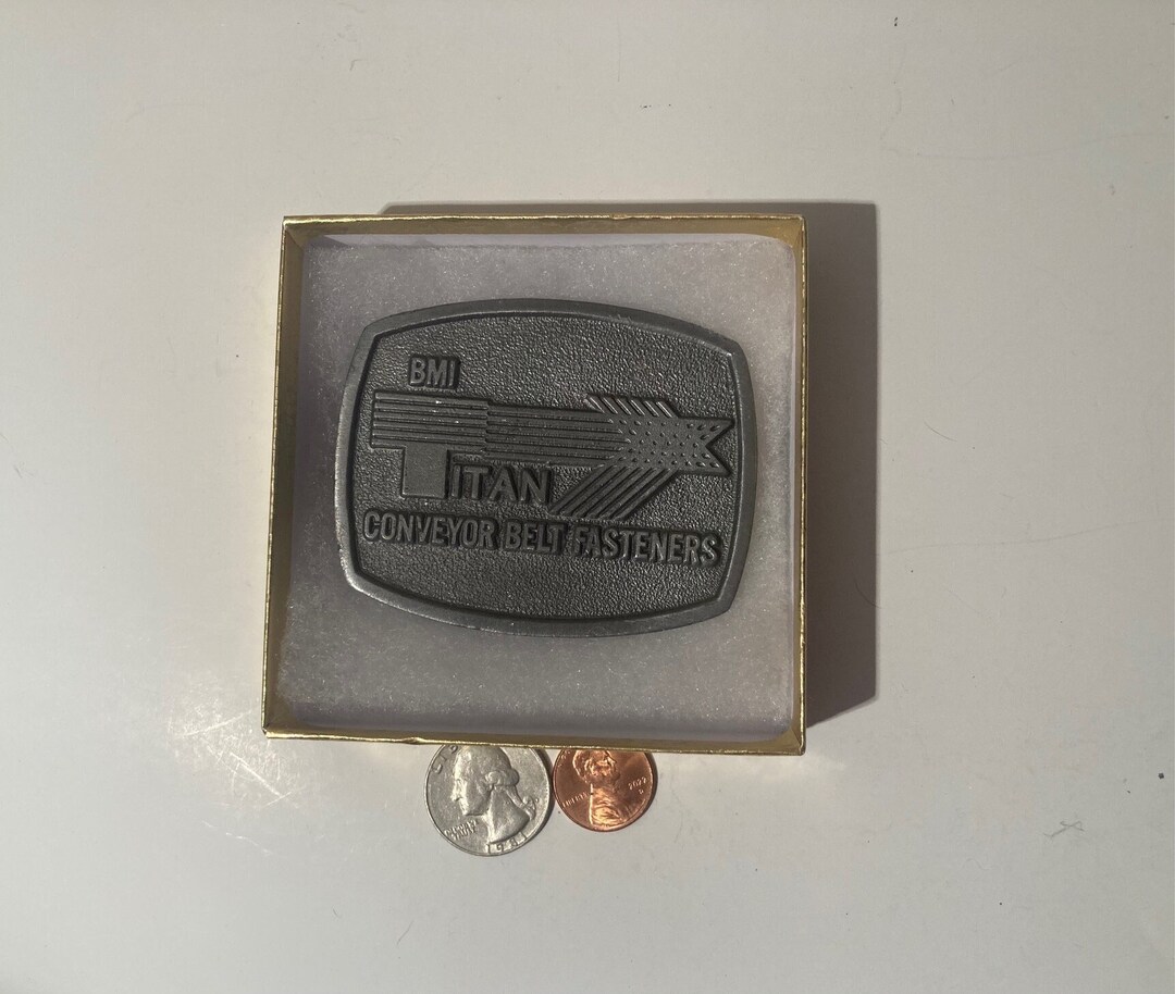 Vintage Metal Belt Buckle, BMI, Titan Conveyor Belt Fasteners, Nice ...