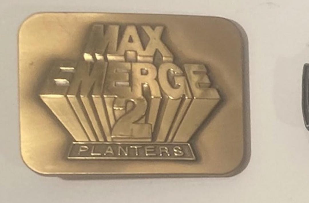 Vintage Metal Belt Buckle, Max Merge 2, Nice Design, Standard Size ...