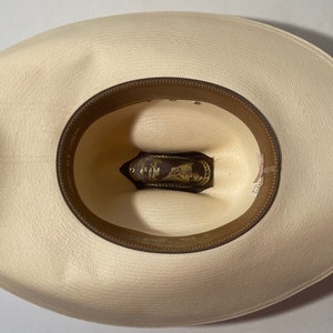 Vintage Cowboy Hat, White, Larry Mahan Hat Collection, Milano, Made in ...