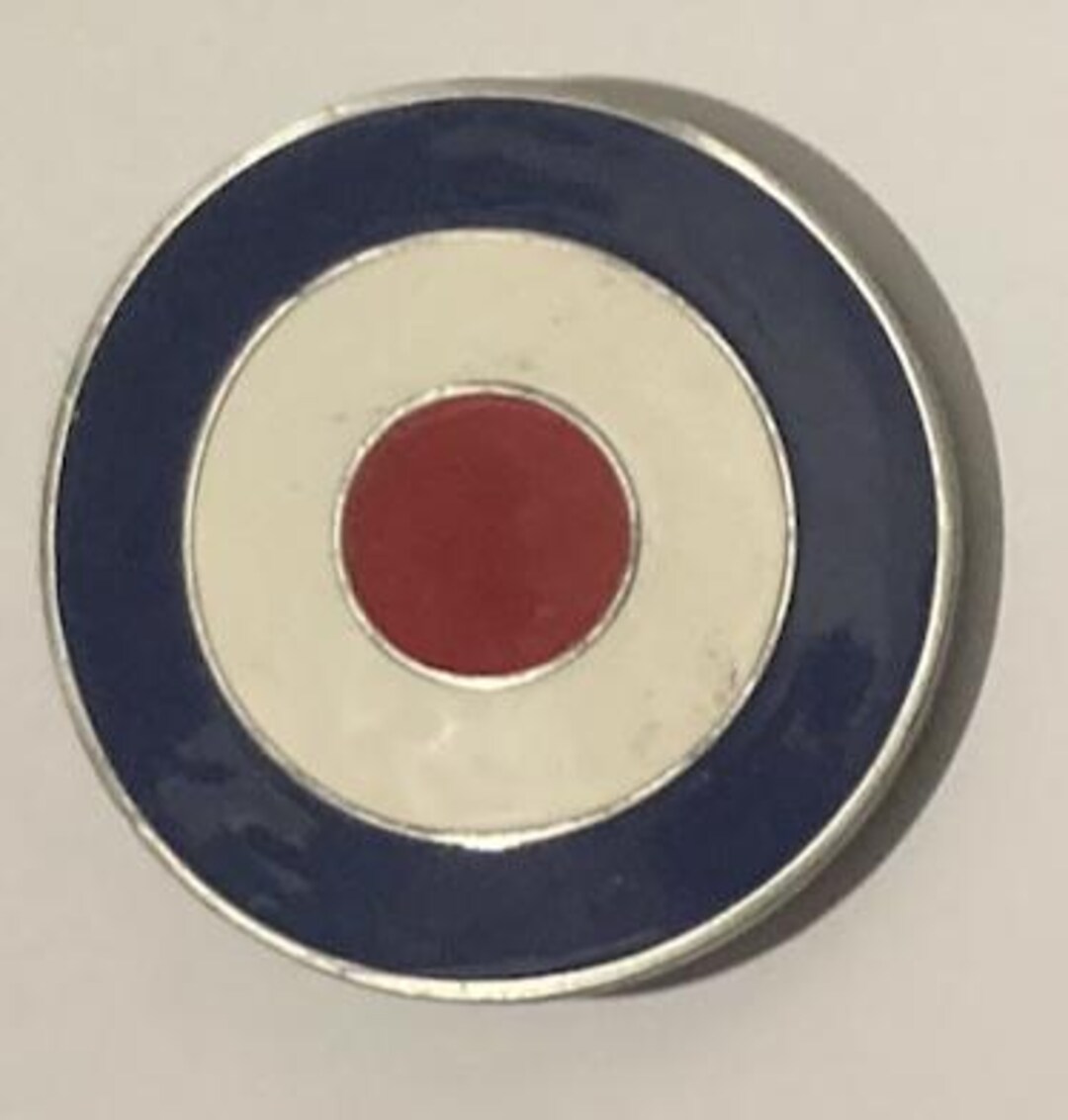 Vintage Metal Belt Buckle, RAF Roundel Pin Badge, Nice Western Design ...