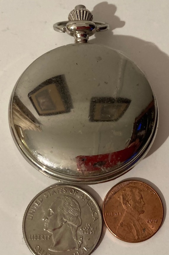 Vintage Metal Pocket Watch, Intricate Design, Clock, … - Gem