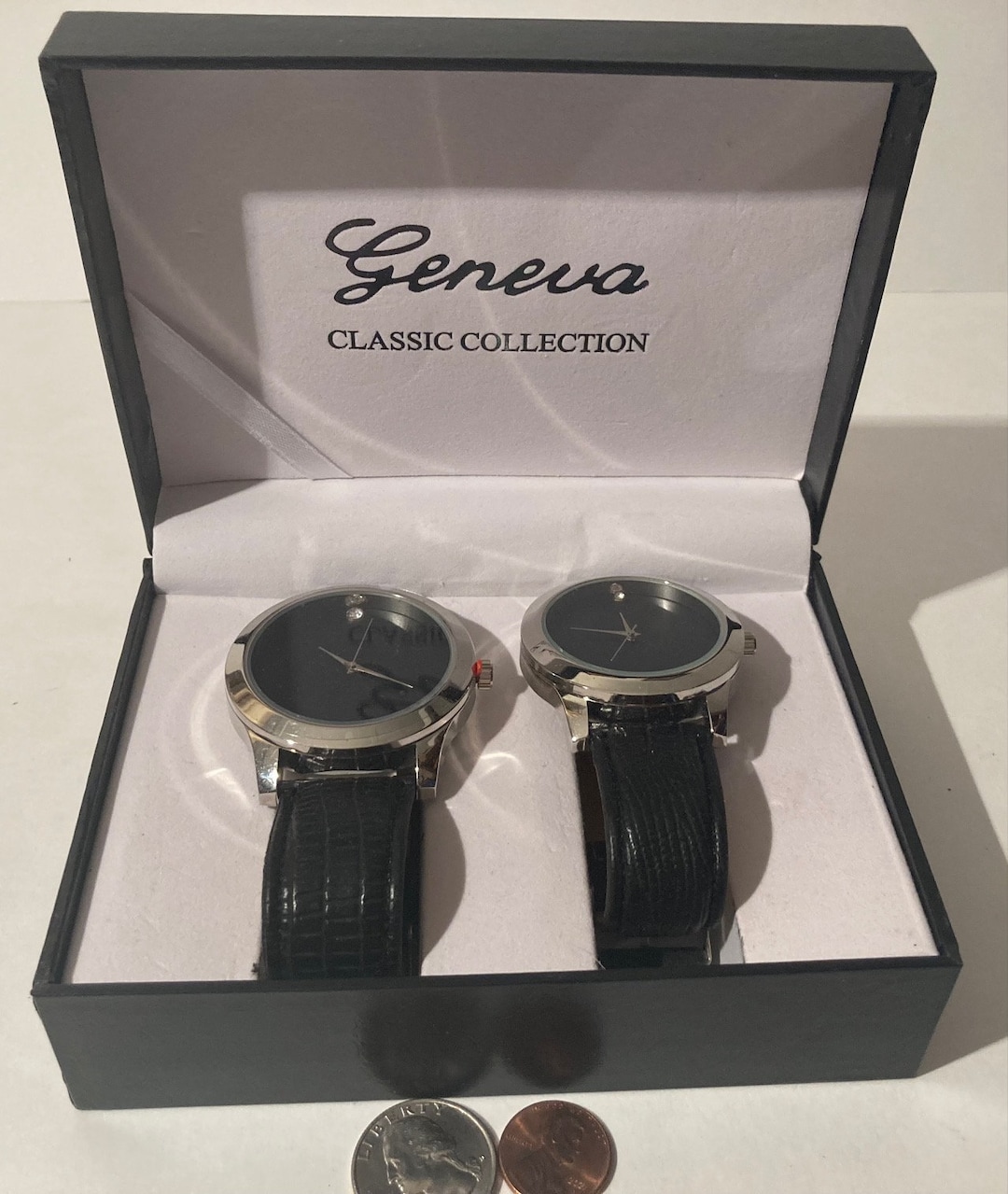 Vintage Geneva Classic Collection Wrist Watches, Watch Set, Band, Time ...