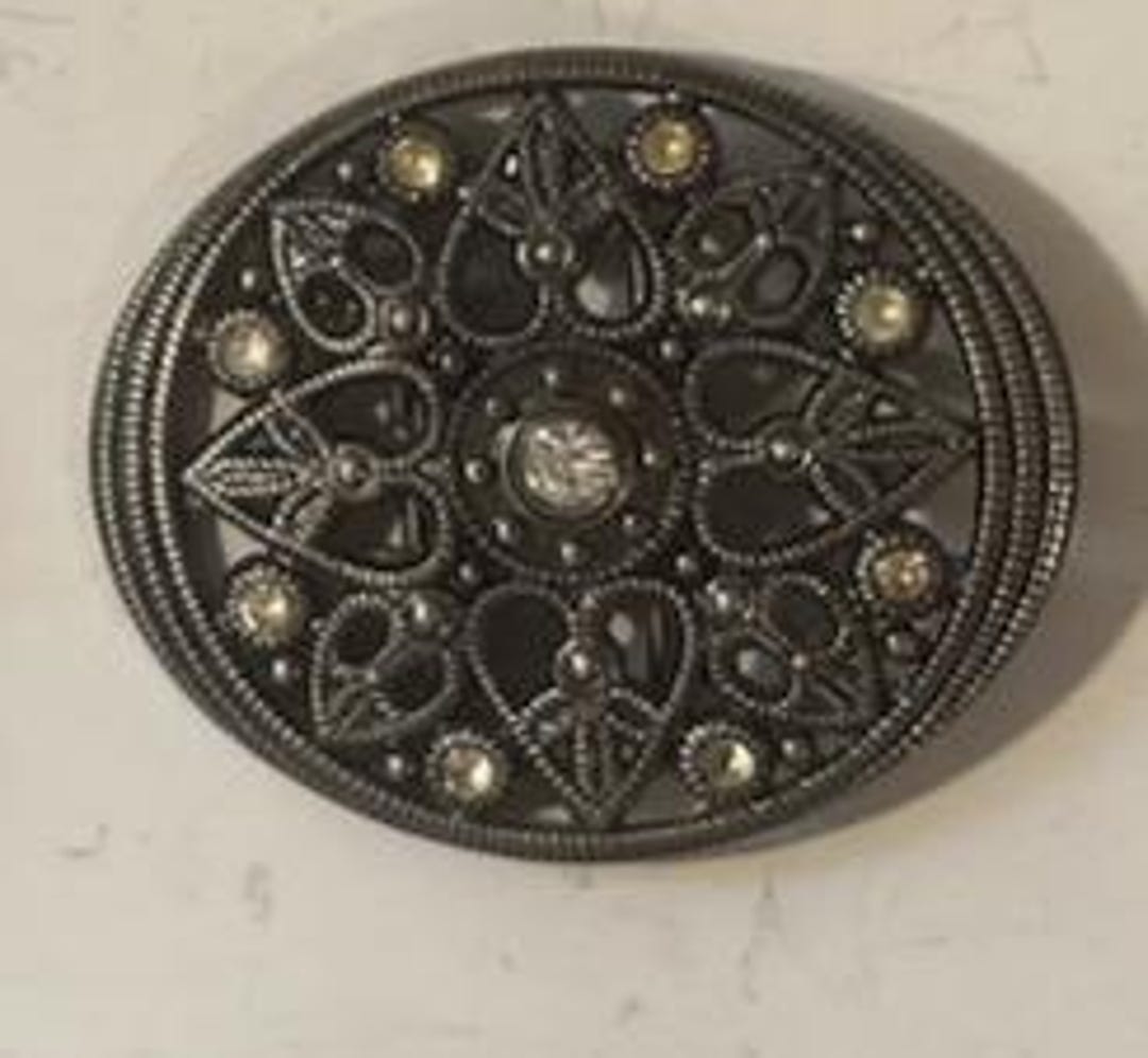 Vintage Metal Belt Buckle, Fancy Belt Buckle Nice Western Design, Heavy ...