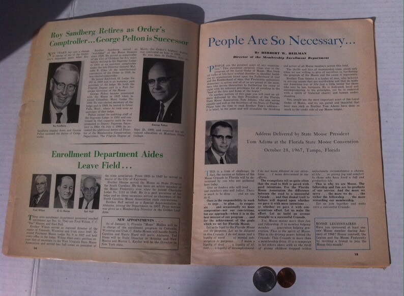 Vintage 1968 Moose Magazine Mount Morris Illinois Vintage | Etsy