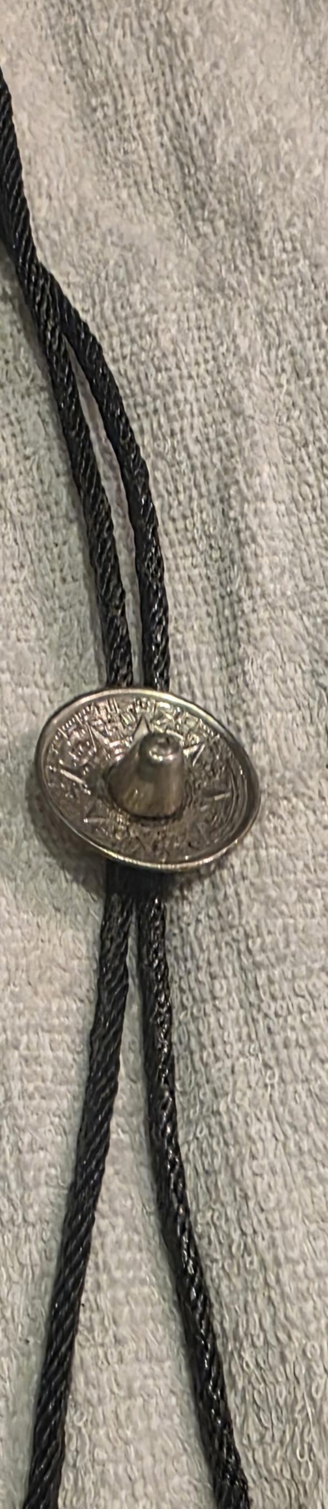 Vintage Metal Bolo Tie, Nice Alpaca Silver Hat, Sombrero, Spanish, Nice ...