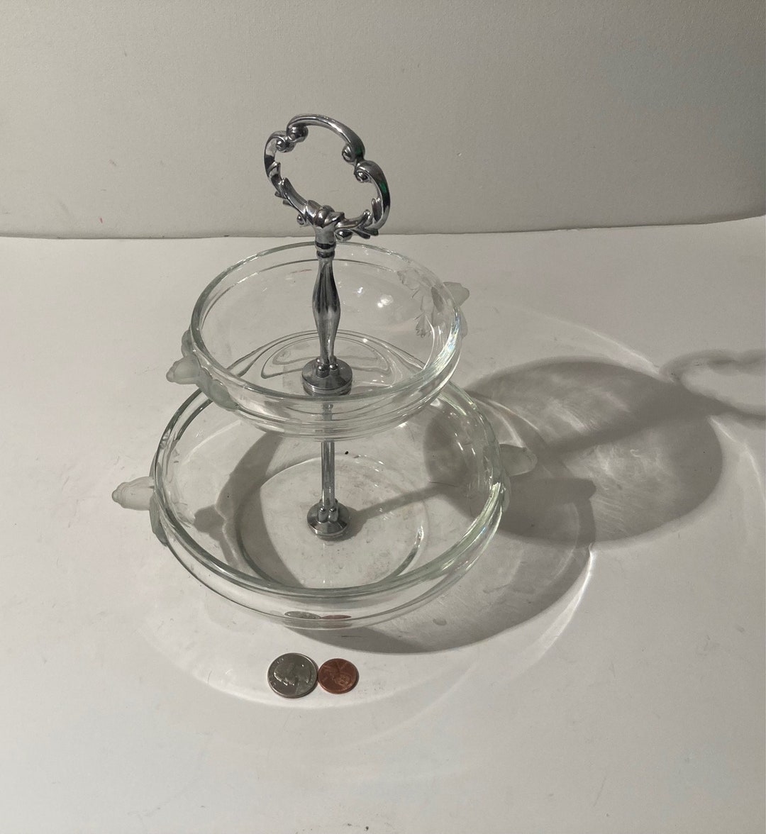 Vintage Glass Display Stand, Snacks, Cup Cakes, Treats, Food, Quality ...