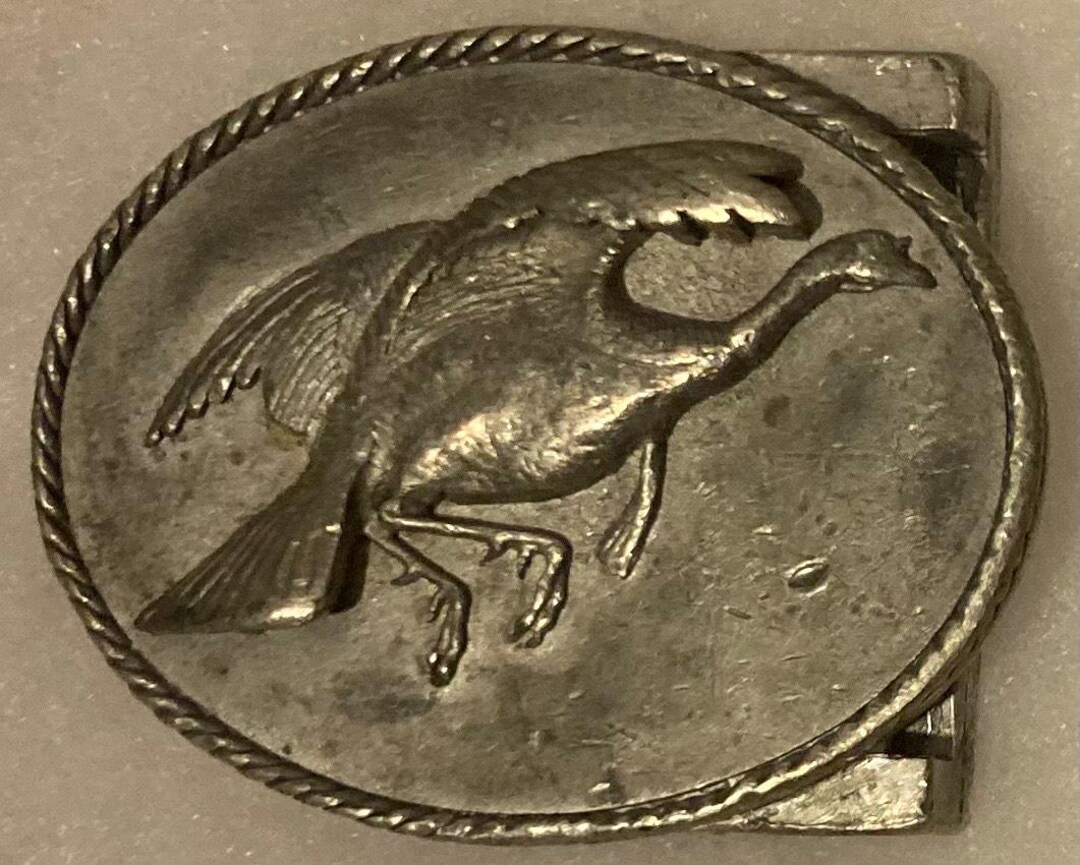 Vintage 1976 Metal Belt Buckle, Goose, Duck, Bird, Pheasant, Design ...