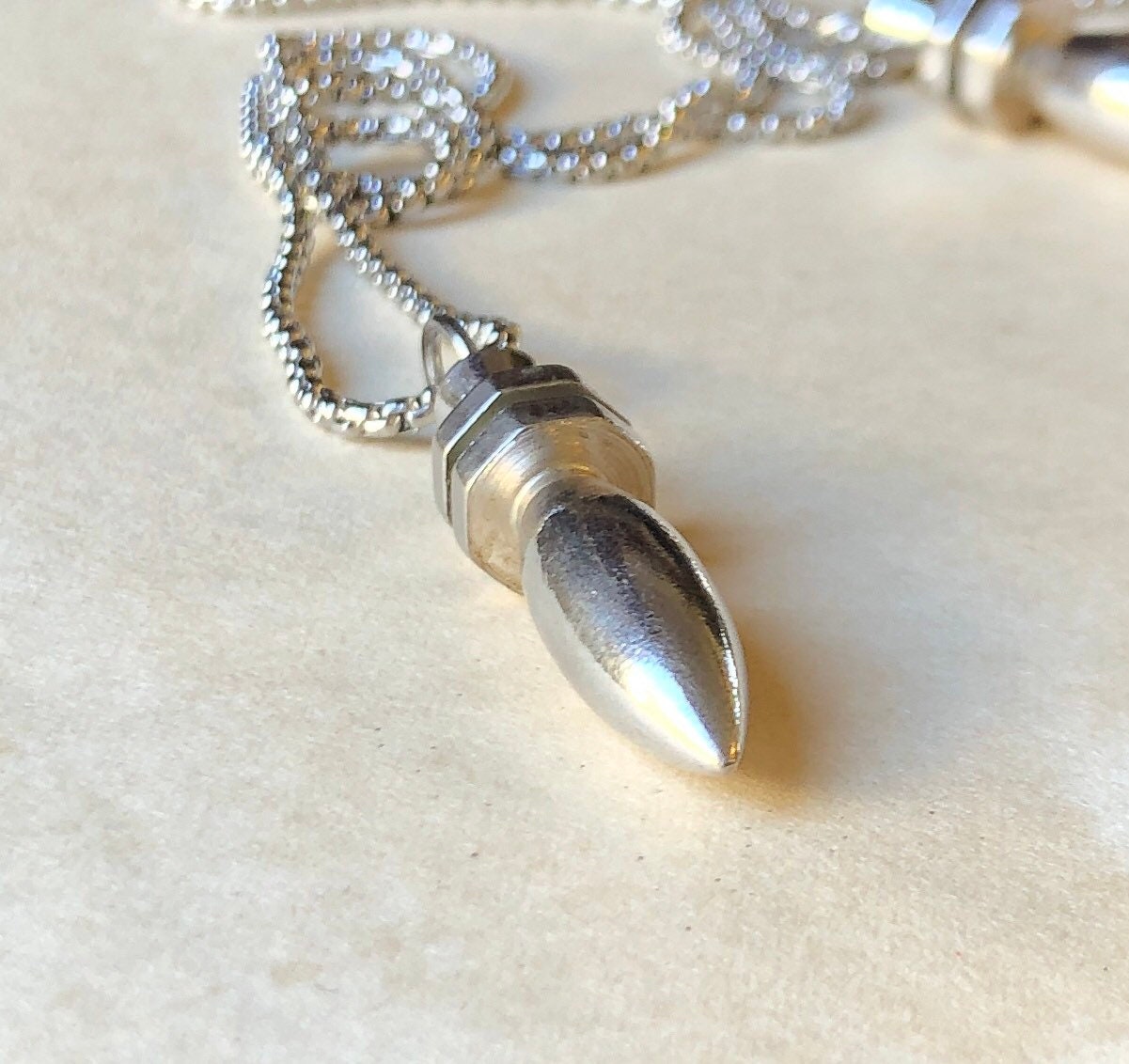 Steel Spike Necklace Stainless Steel Chain. Silver Mens - Etsy