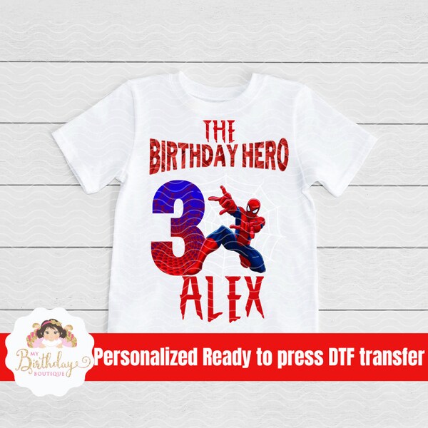 Spiderman Dtf Transfers - Etsy