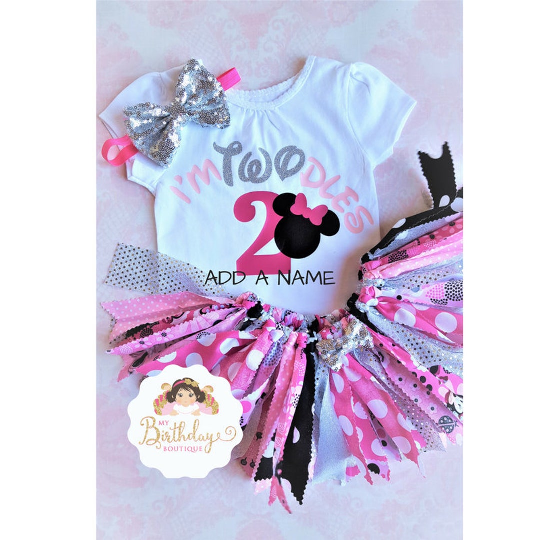 I'm TWODLES Birthday Outfit,mouse 2nd Birthday Tutu Set,2nd Birthday ...