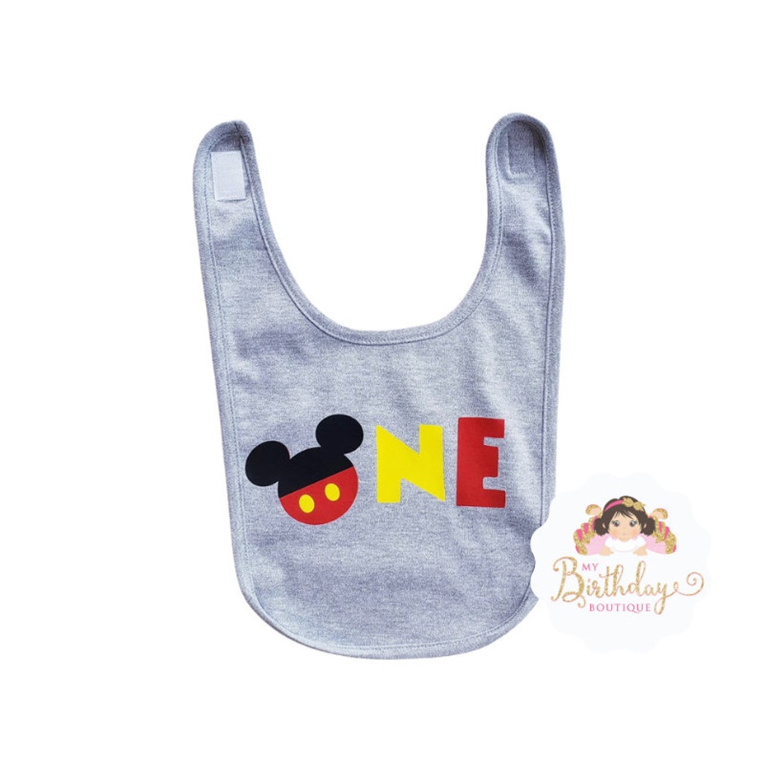 Mickey Mouse Inspired Baby Bib1st Birthday Mickey Mouse - Etsy