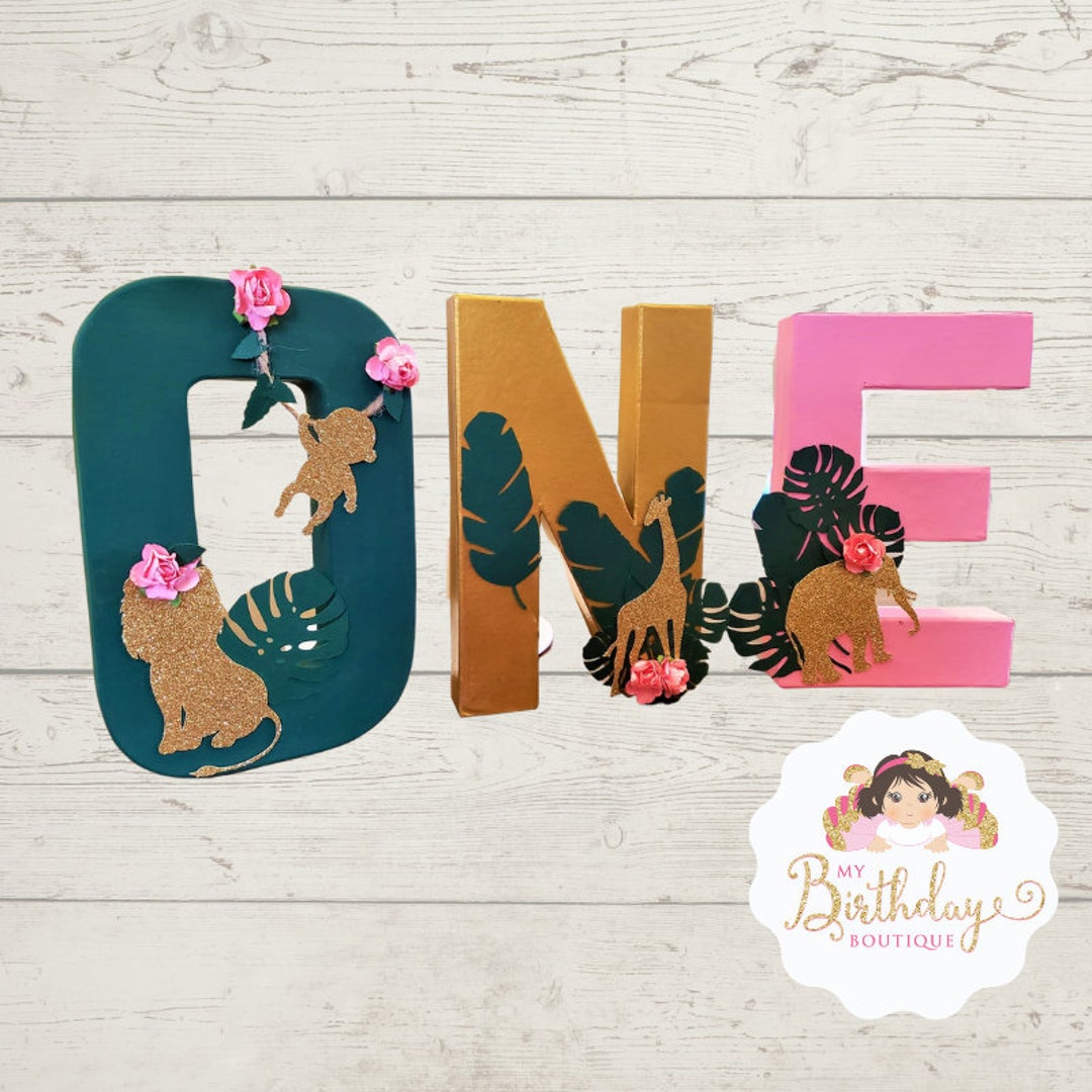 Wild One ONE Letters,safari ONE Letters,wild One Party Theme,party ...