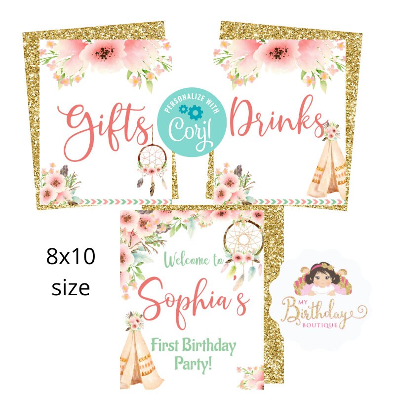 Wild One Birthday Party Packageeditable Wild One Invitation | Etsy