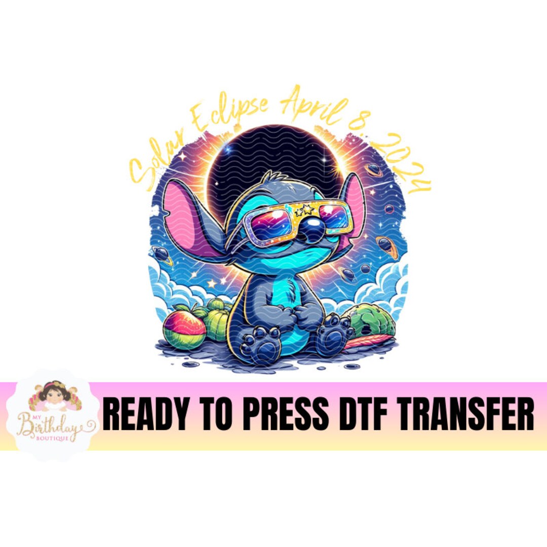 Solar Eclipse DTF Transfer, Solar Eclipse DTF, Ready to Press, Direct ...