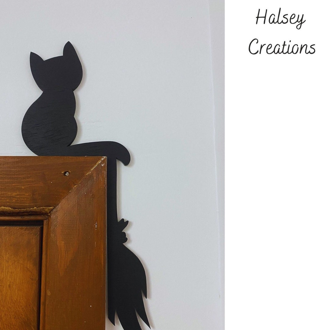 Cat, Halloween Door Corner, Cat Decor, Halloween Door Corner, Halloween ...