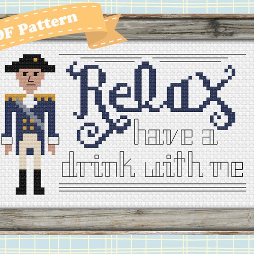 Hamilton Musical Quotation Cross Stitch Pattern INSTANT - Etsy