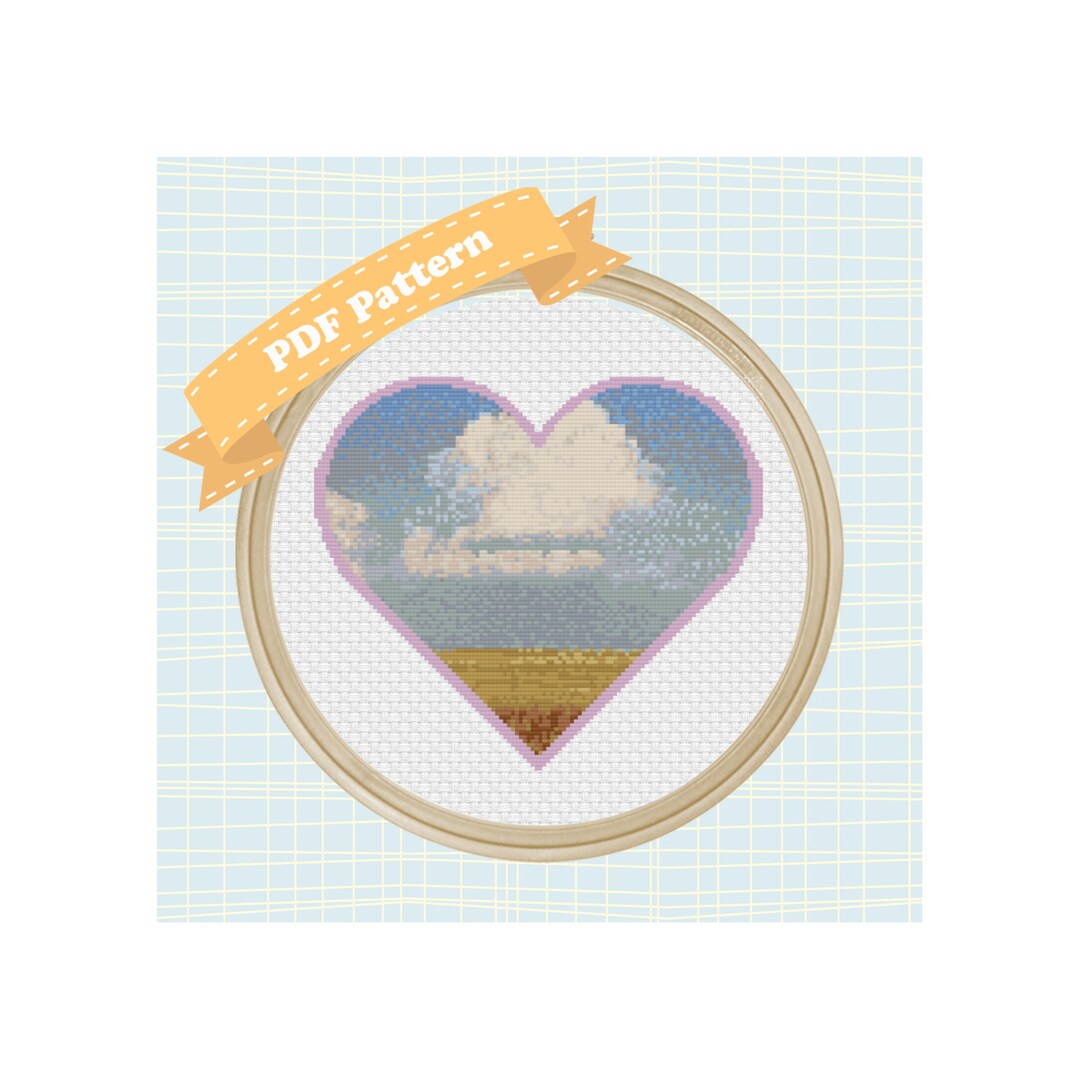 Prairie Heart Cross-stitch Pattern - Etsy