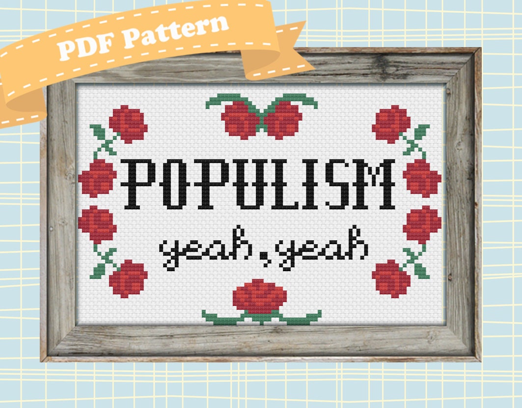 Populism Yeah Yeah Cross-stitch Pattern bloody Bloody | Etsy