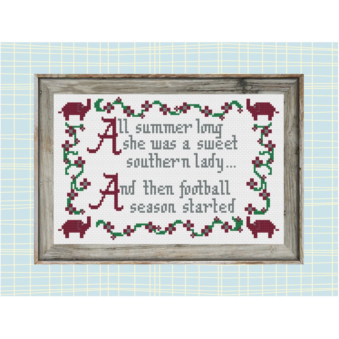 All Summer in Alabama Cross-stitch Pattern floral - Etsy