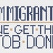 Hamilton Cross Stitch Pattern immigrants: We Get the Job - Etsy