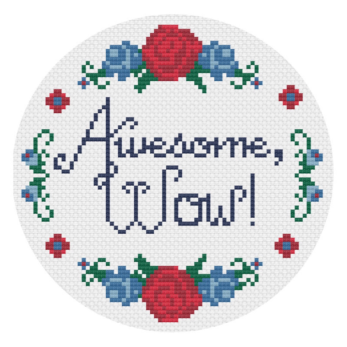 Hamilton Cross Stitch Pattern awesome Wow - Etsy
