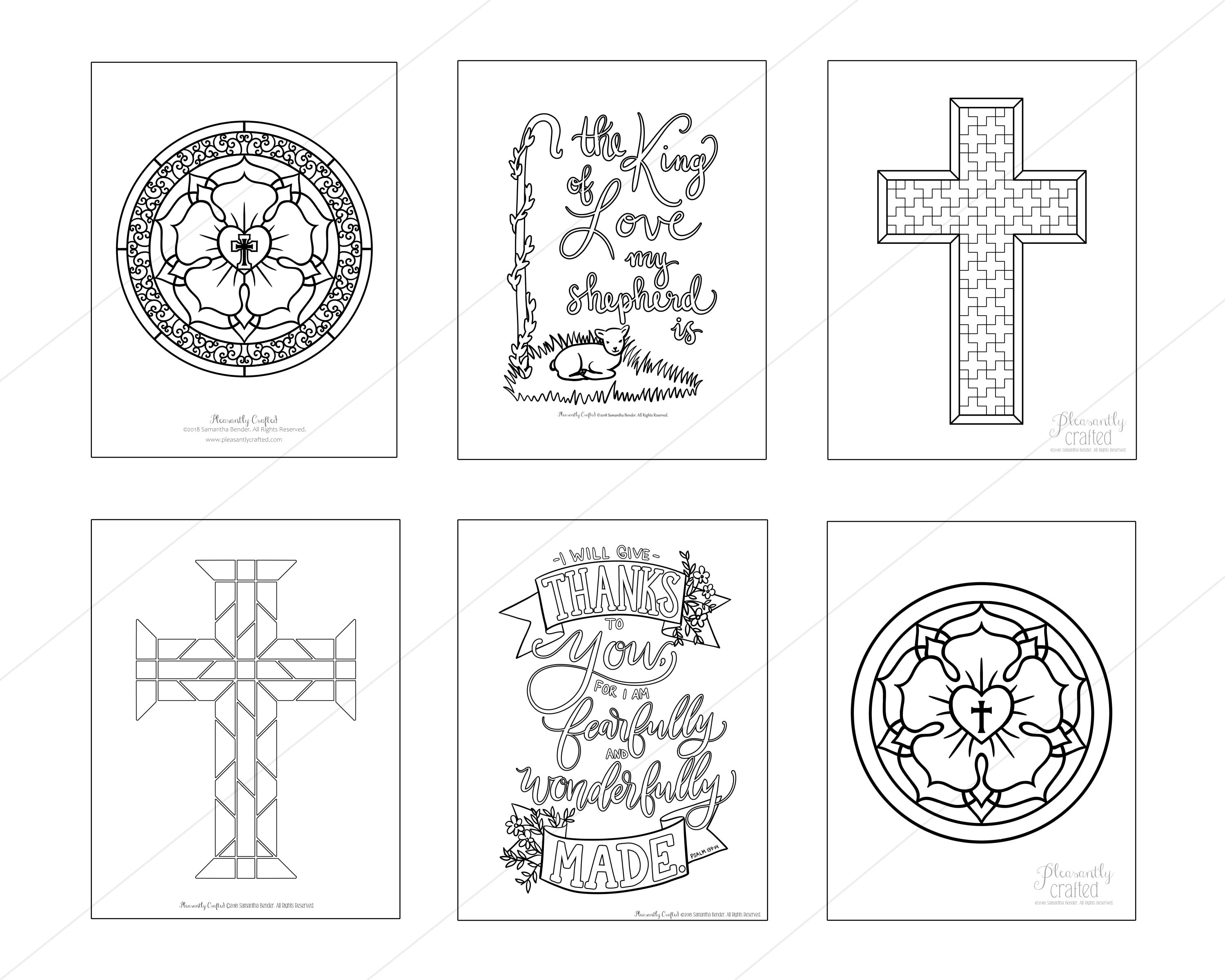Lutheran Coloring Pages: 22 Unique Printable Sheets (digital Download ...