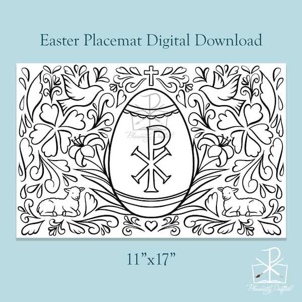 Catholic Easter Coloring Pages - Etsy
