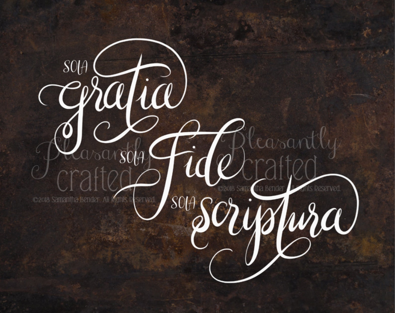 Sola Gratia, Sola Fide, Sola Scriptura PRINT **FREE SHIPPING** Solas ...