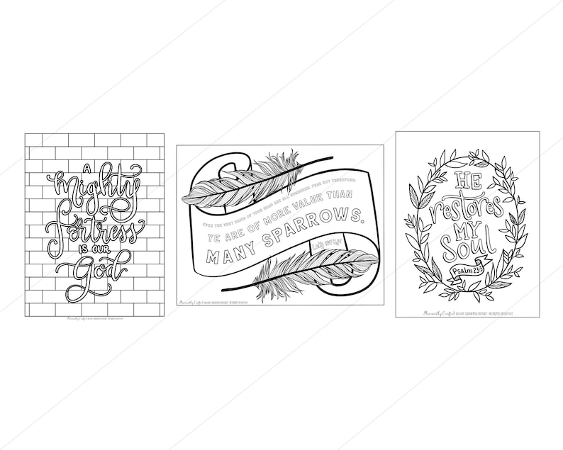 Lutheran Coloring Pages: 22 Unique Printable Sheets (digital Download ...
