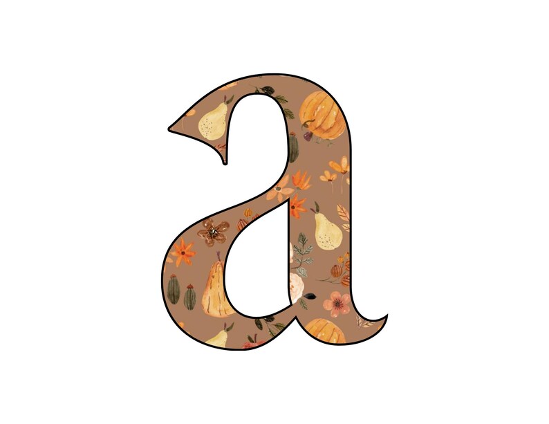 Classic Fall Letters - Etsy