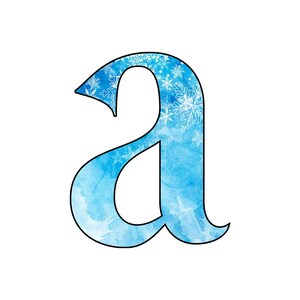 Winter Snow Letters - Etsy