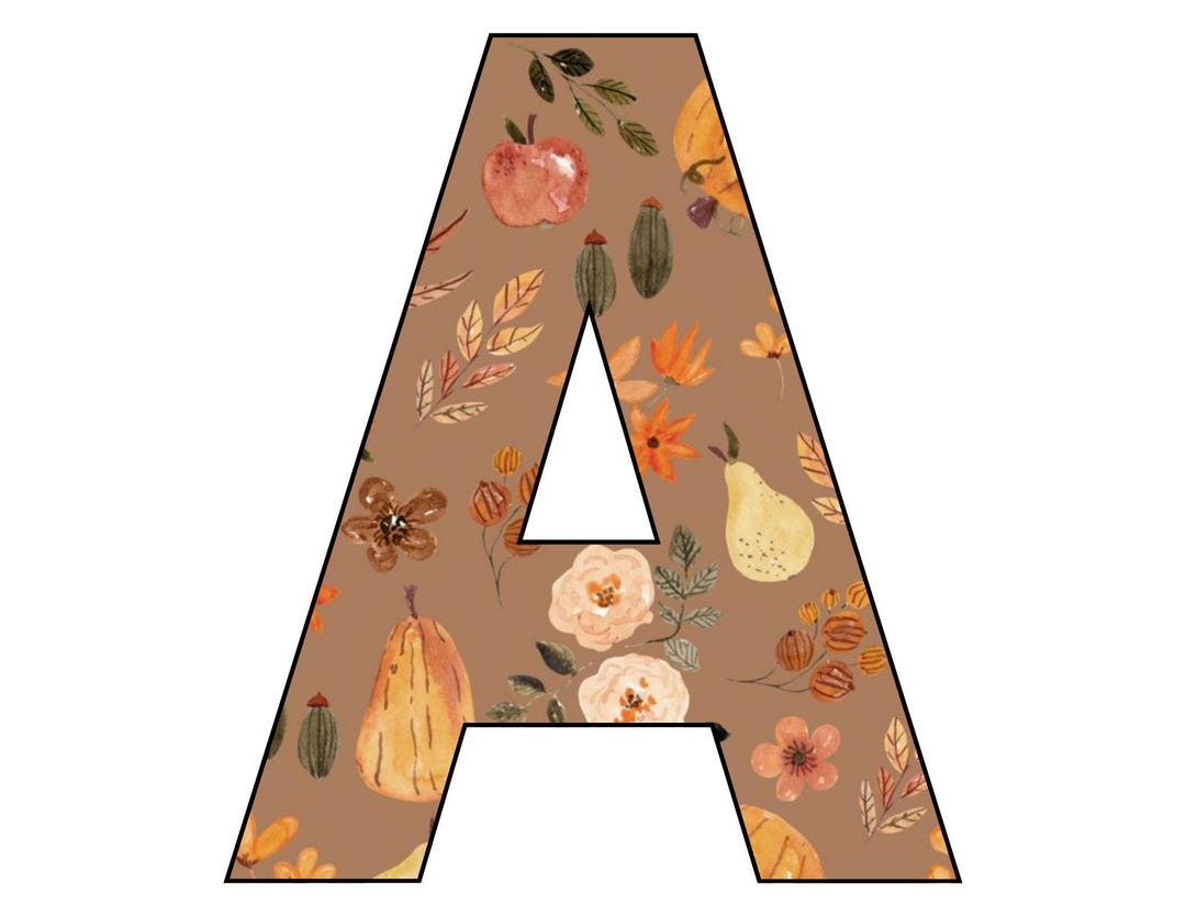 Classic Fall Letters - Etsy