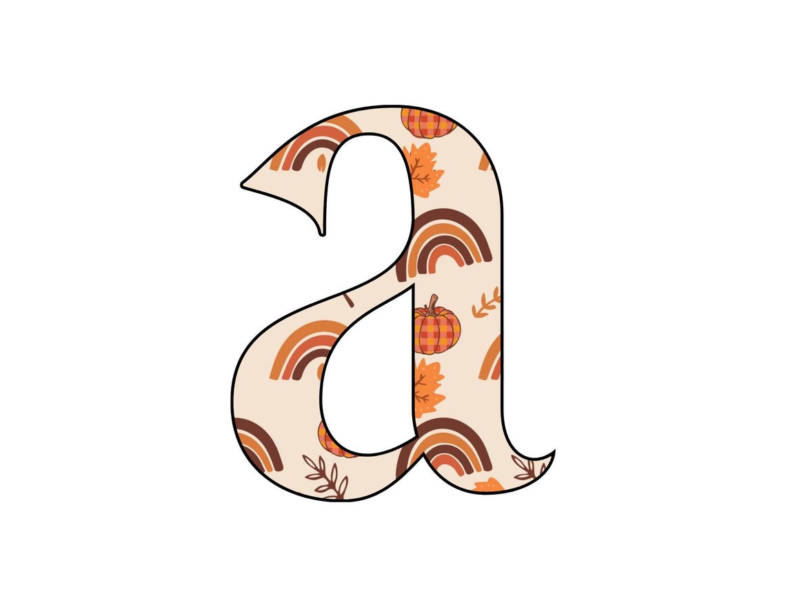 Fall Themed Letters - Etsy