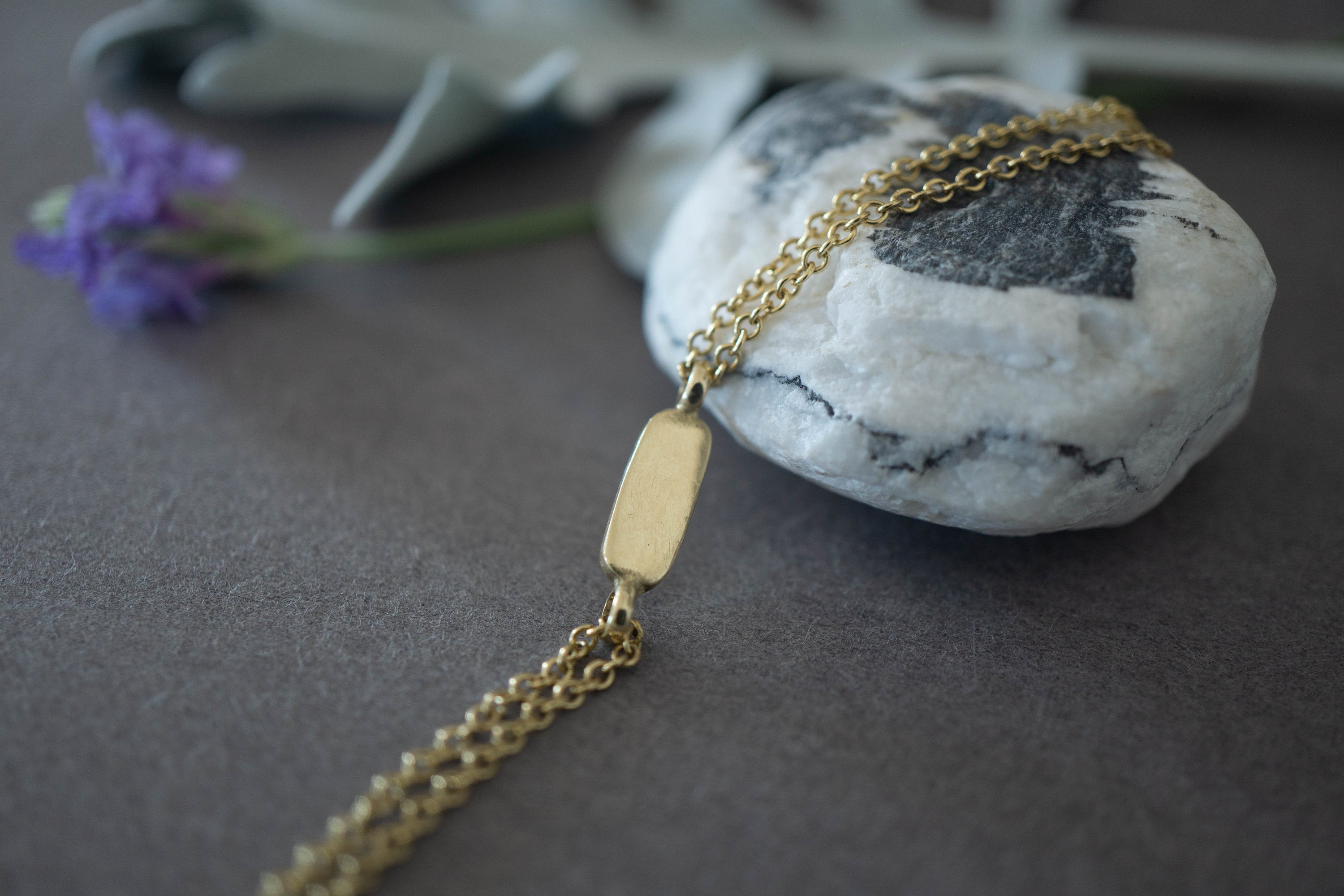 14K gold Bar bracelet Solid gold bracelet Dainty Minimal | Etsy