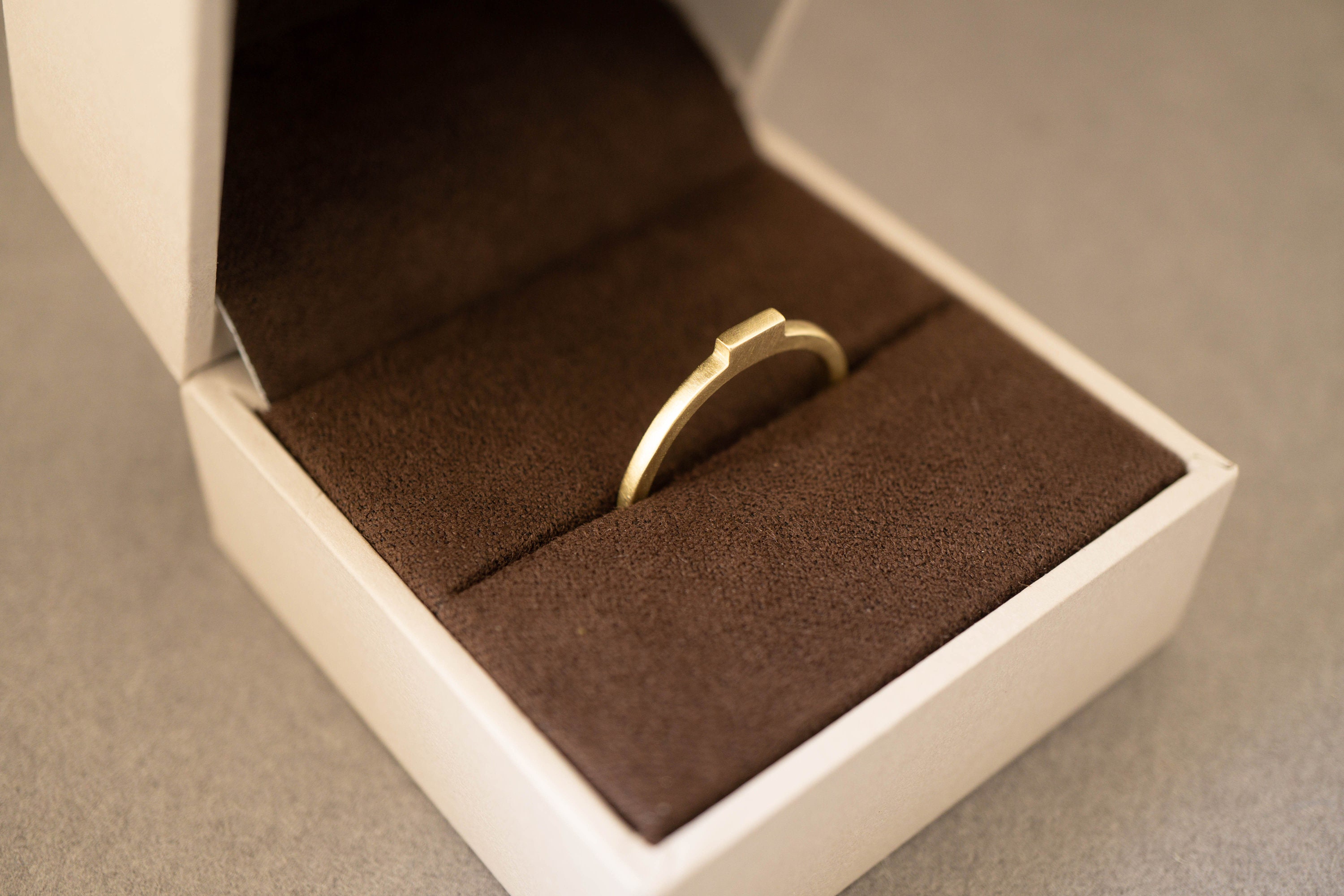 Geometric Solid Gold Ring Solid Gold Ring for Women Solid - Etsy