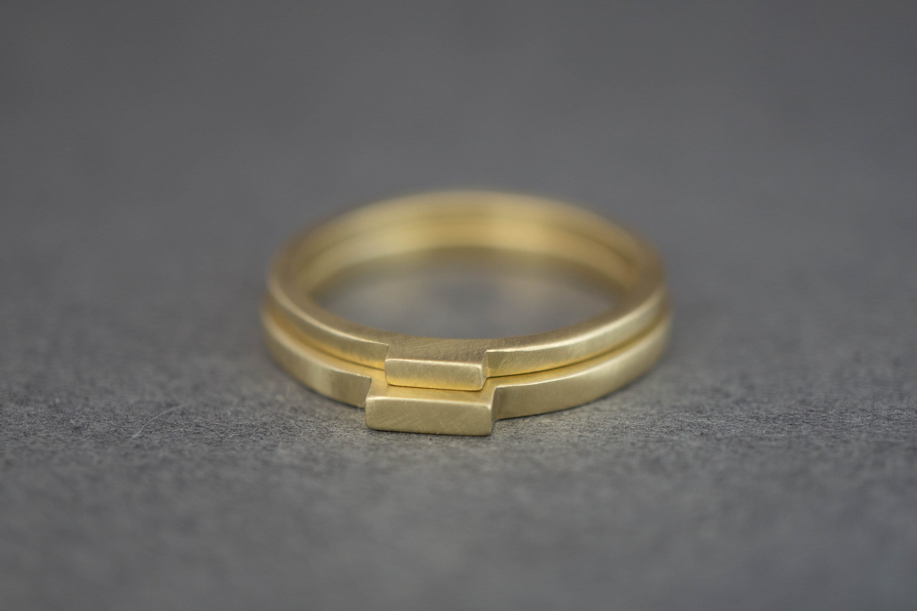 Geometric Solid Gold Ring Solid Gold Ring for Women Solid - Etsy
