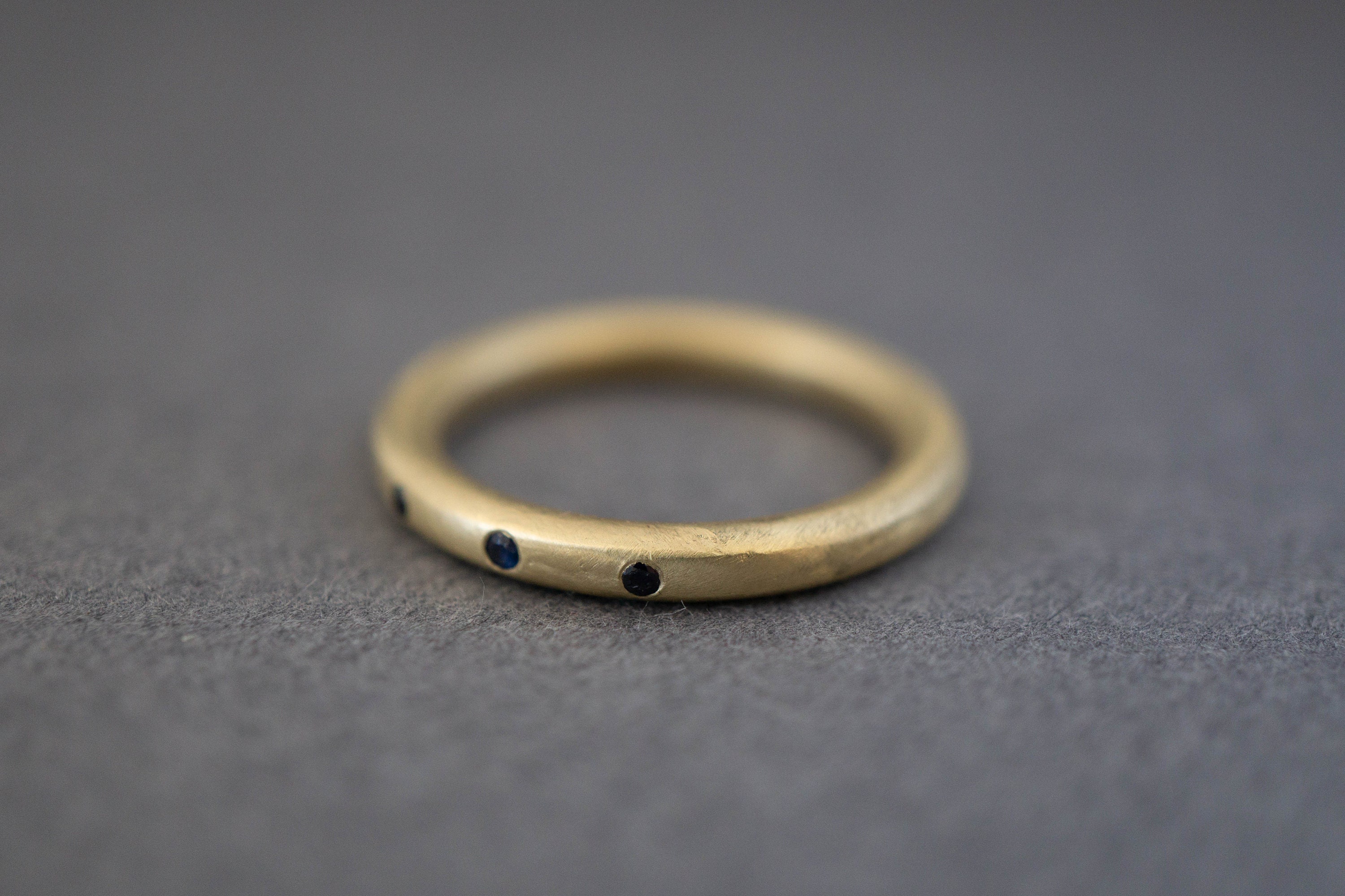 Stacker Ring Gemstones Rustic Gold Ring Womens Flush Set | Etsy