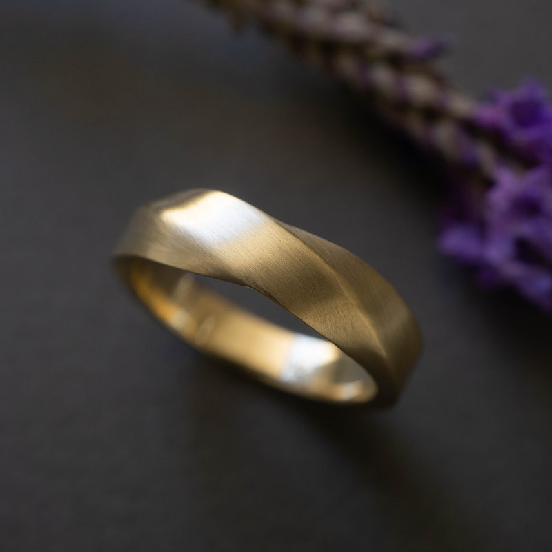 Matte Wedding Ring - Etsy UK