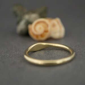 Solid Gold Pointer Finger Ring - Signet Gold Ring Women - Delicate ...