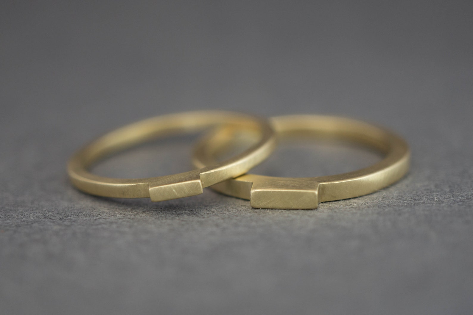 Geometric Solid Gold Ring Solid Gold Ring for Women Solid - Etsy