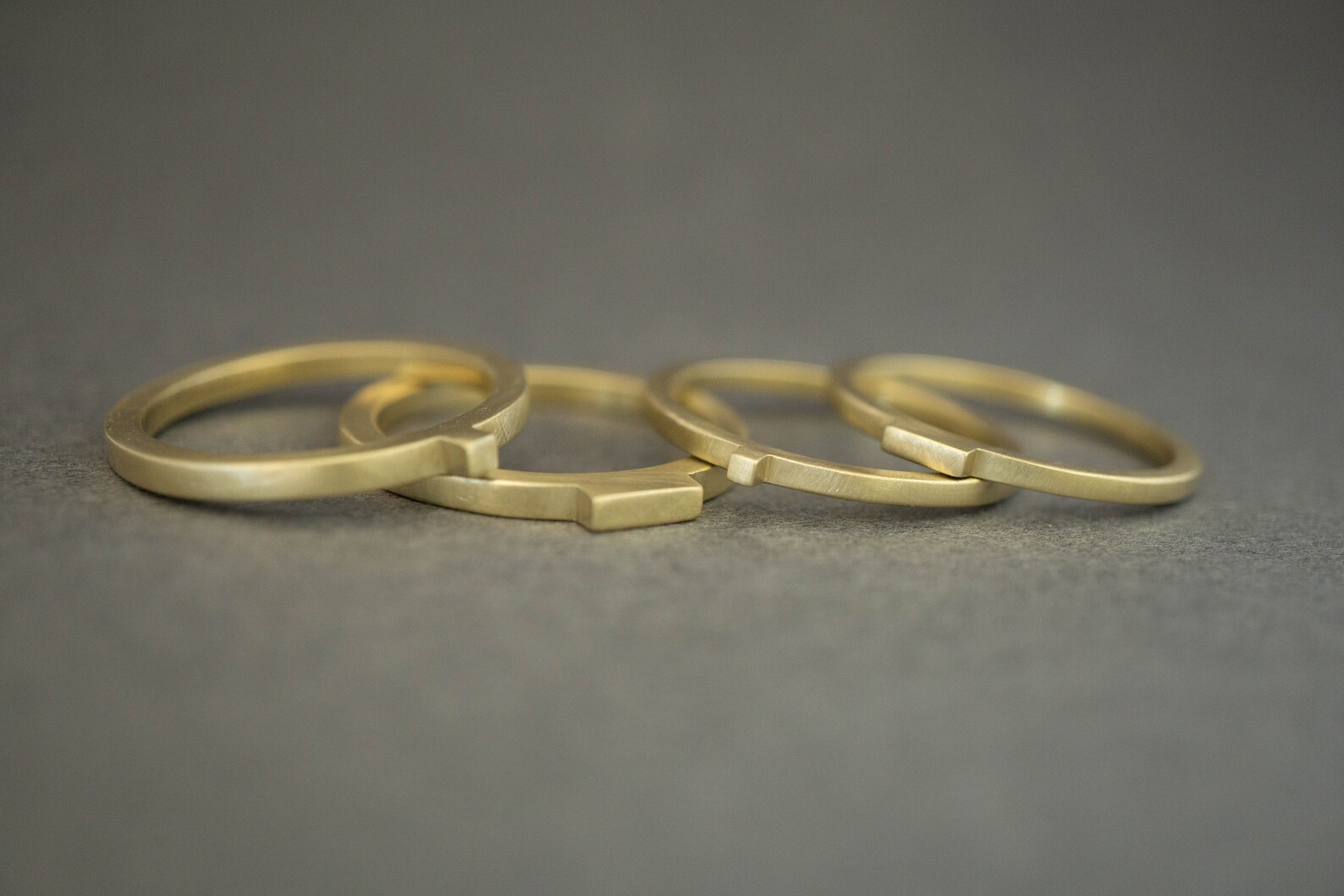 Geometric Solid Gold Ring Solid Gold Ring for Women Solid - Etsy